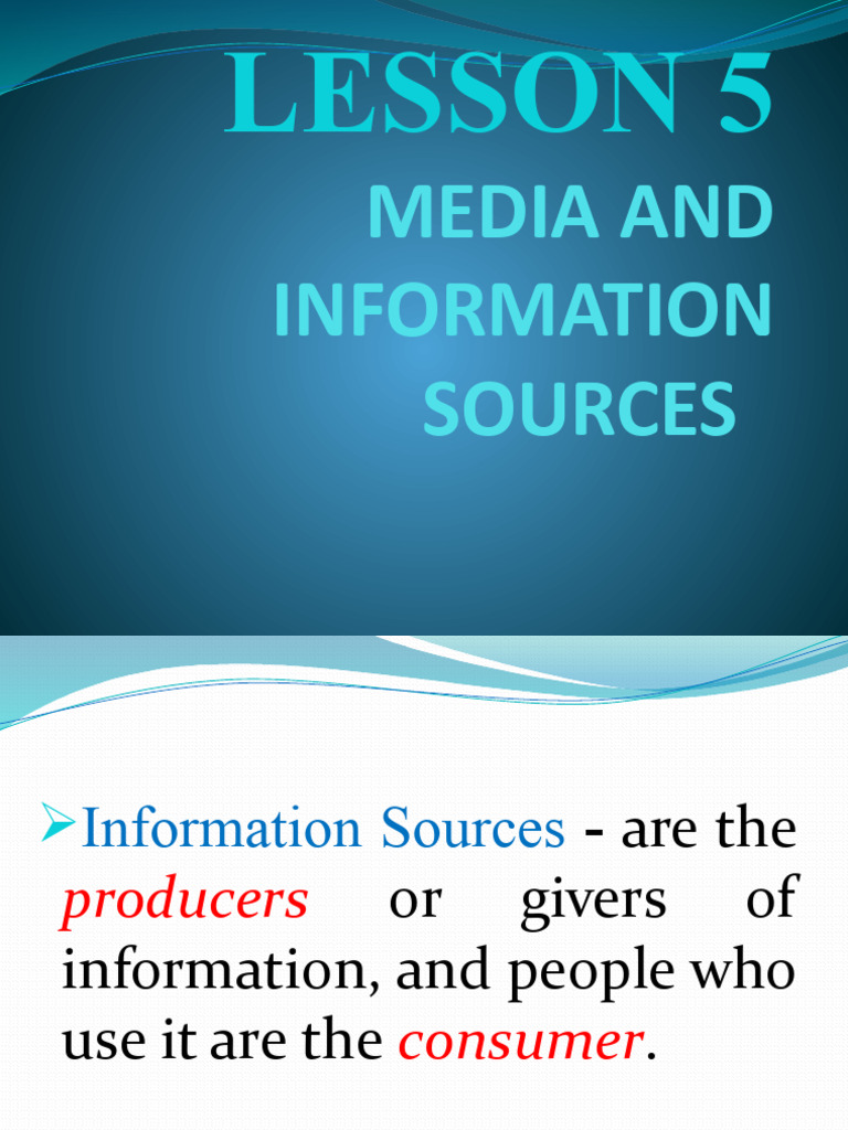 Types of Information Sources | PDF | Libraries | Information