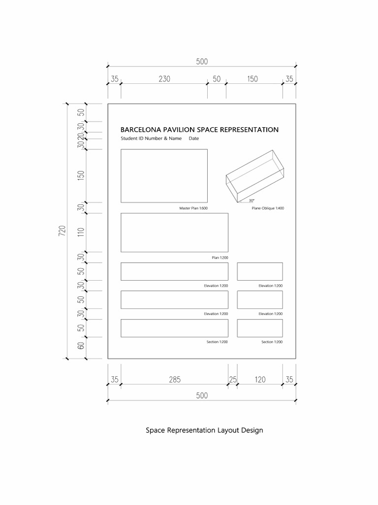 Barcelona Pavilion Layout | PDF