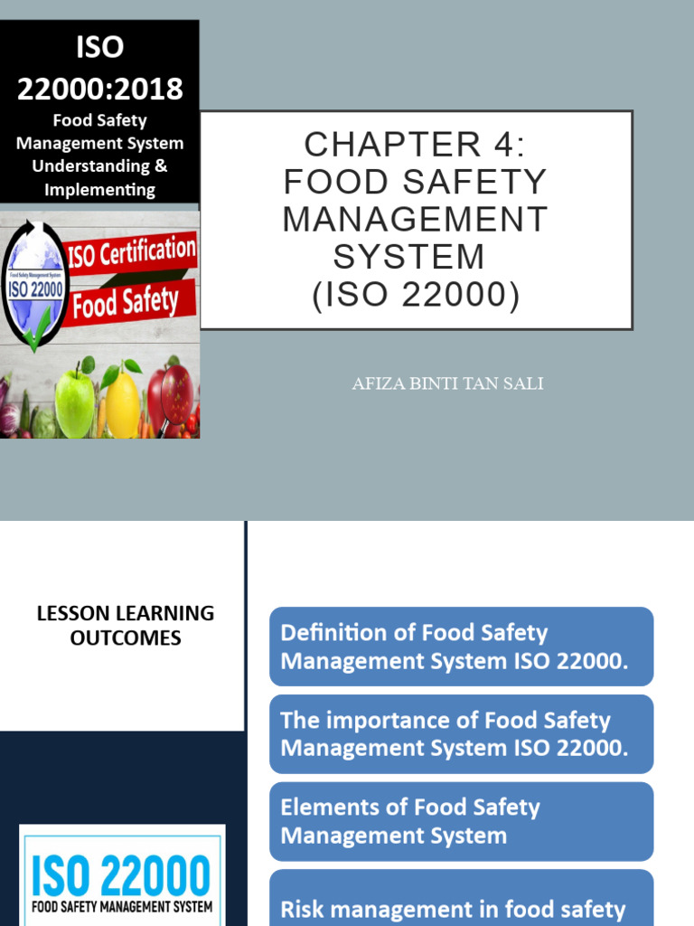 Chapter 4 - Food Safety Management System | PDF