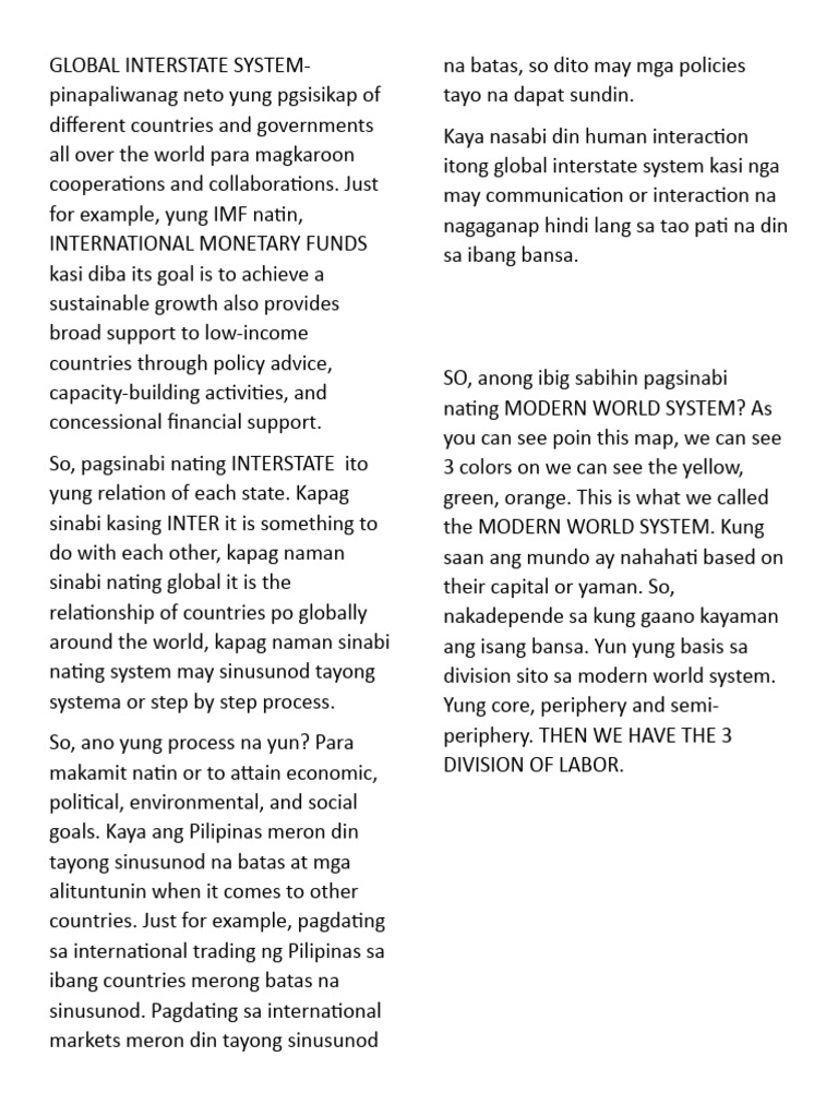 Global Interstate System | PDF