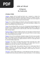 Role of Chorus in Antigone | PDF | Sophocles | Theban Mythology