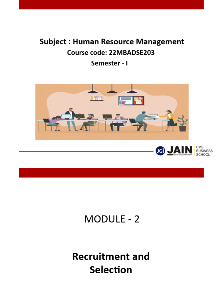 HRM Module - 2 | PDF | Recruitment | Validity (Statistics)
