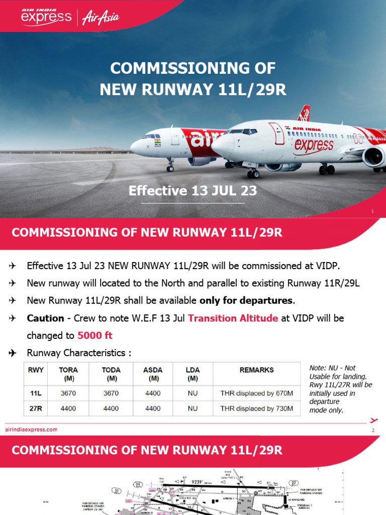 VIDP New Rwy Ops | PDF | Runway | Air Traffic Control