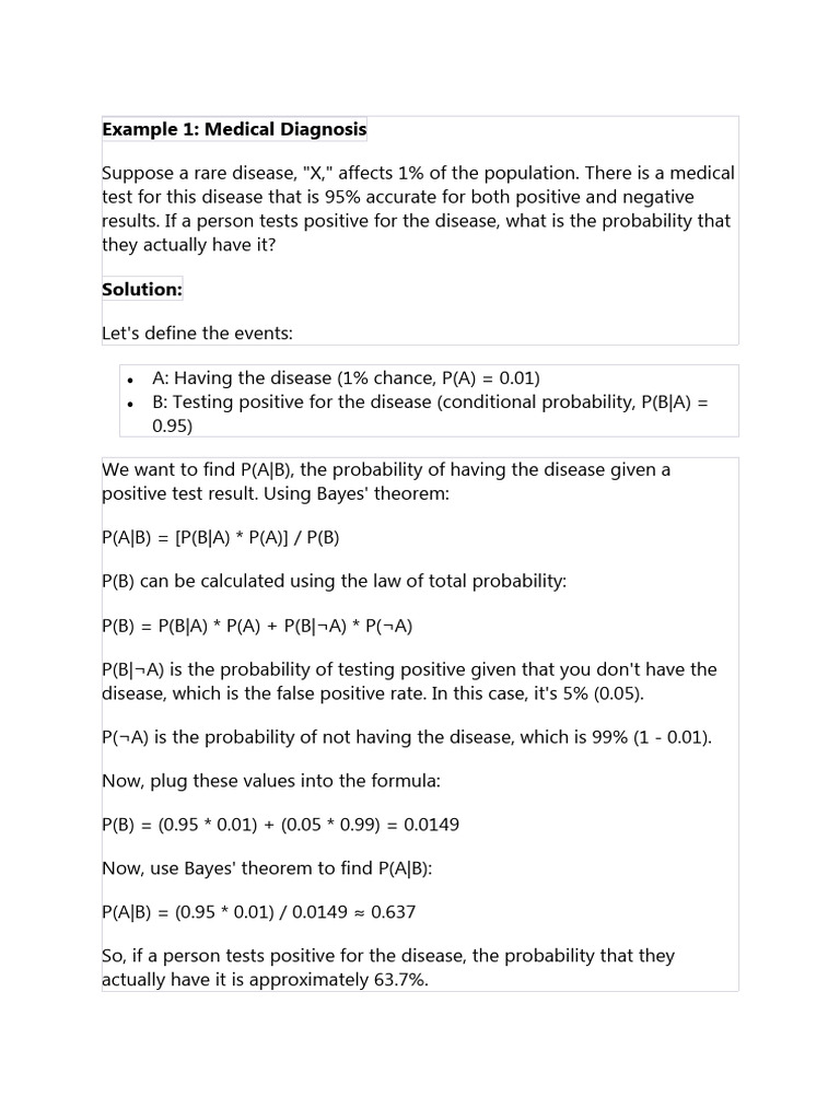 Bayes Theorem Application | PDF | Sensitivity And Specificity | Email Spam