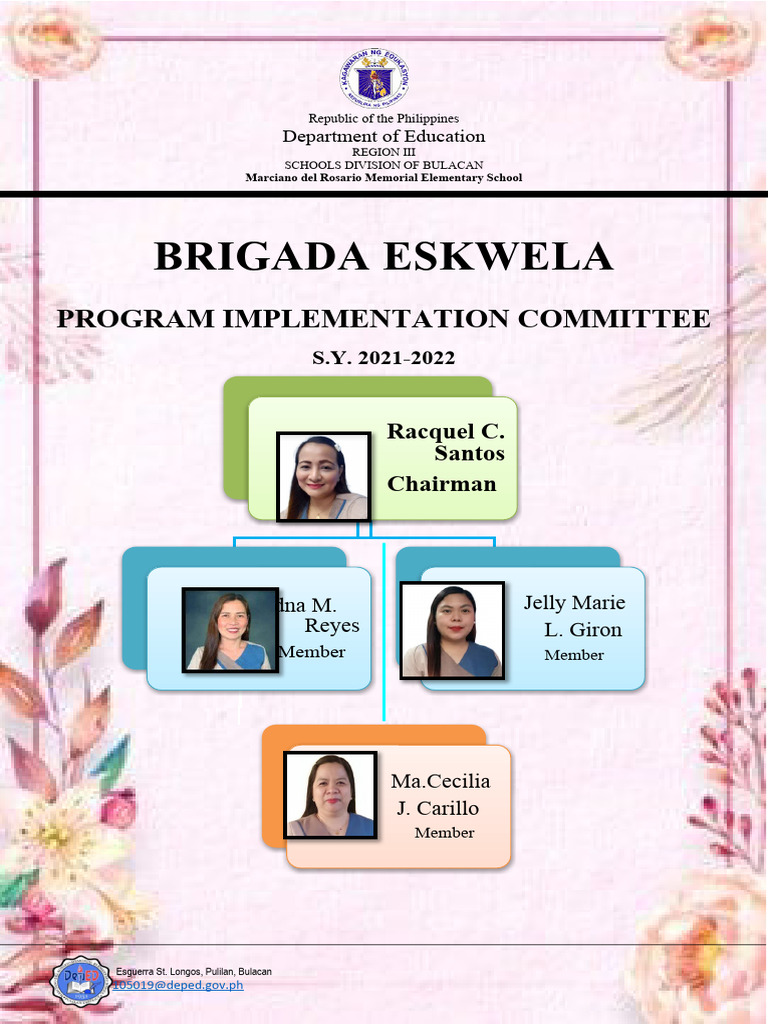 EDNA SBM Organizational Chart 2021 2022 | PDF | Government | Philippines