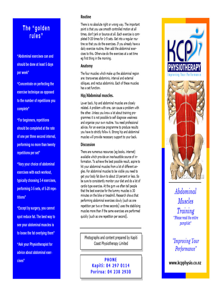 KCP Abdominal Muscles Training | PDF