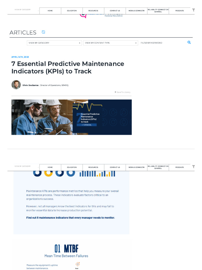 7 Essential Predictive Maintenance Indicators (KPIs) To Track ...