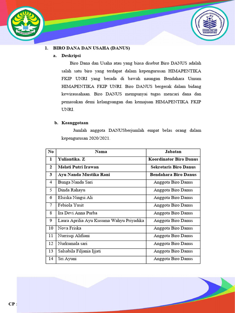 LPJ Danus 2021-2022 (Pleno) | PDF