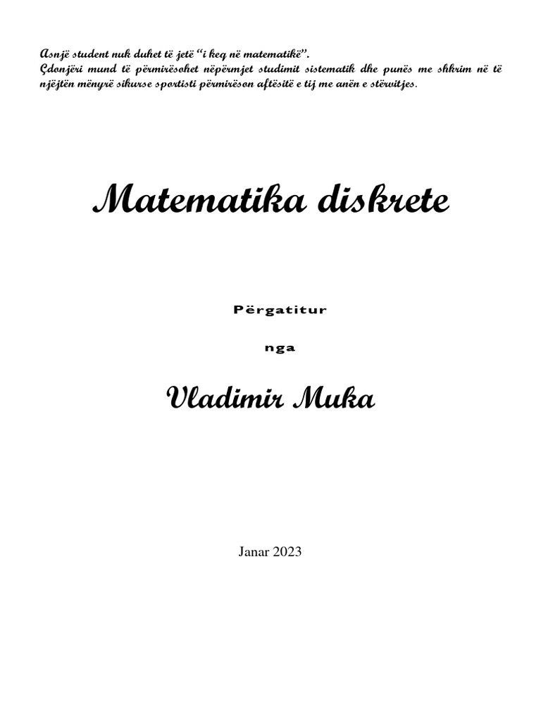 Matematika Diskrete (2023) | PDF