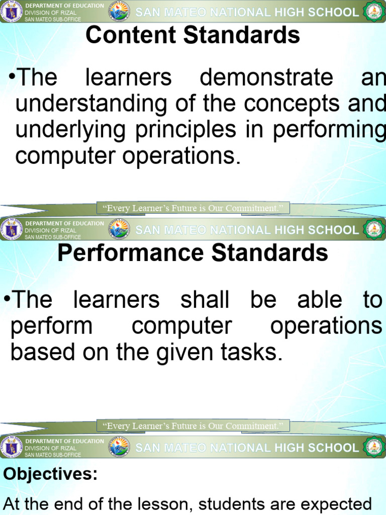 Content Standards | PDF | Input/Output | Computer Data Storage