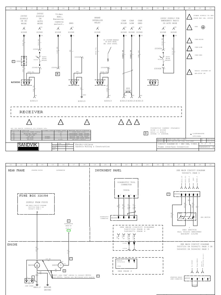 Sandvik LHD Engine Circuit Diagrams | PDF | Computer Hardware | Computing