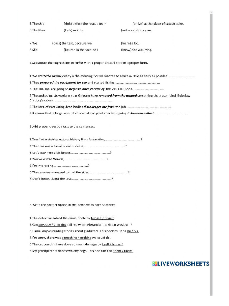 Close up b1+ unit 6 worksheet _ Live Worksheets2 | PDF