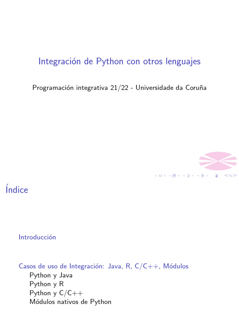 Integración Python: Java, R, C/C++ | PDF | Informática