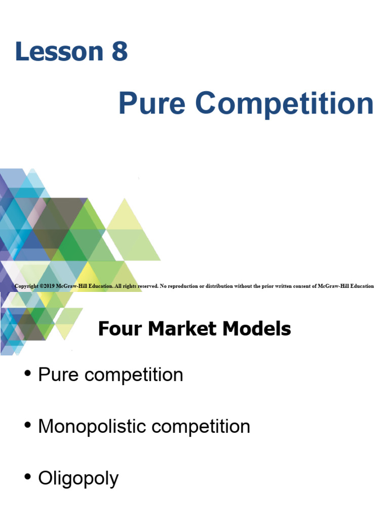 LESSON 8 - Pure Competition | PDF