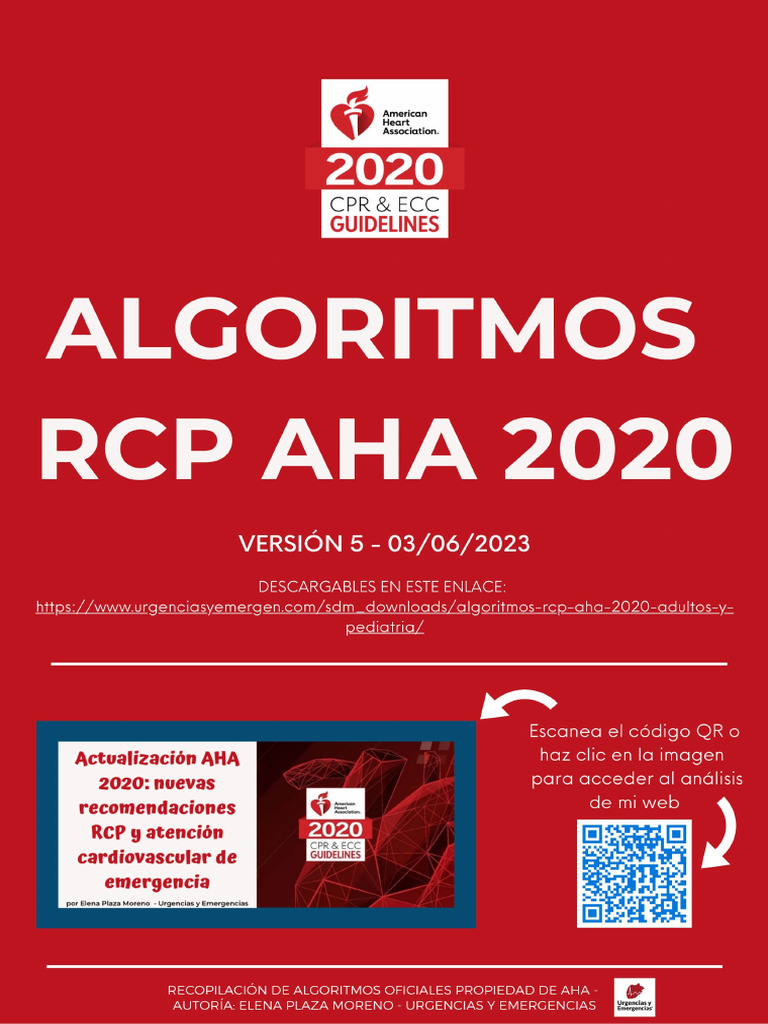 Algoritmos AHA 2020 Urgencias y Emergencias V.5 | PDF