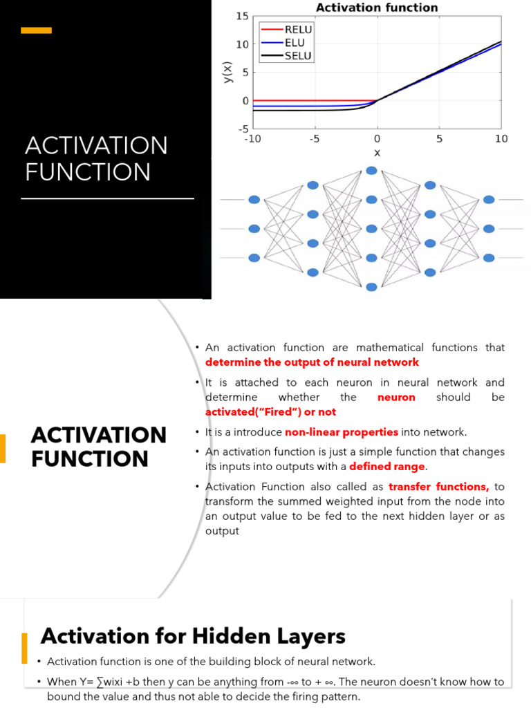 Activation Function | PDF
