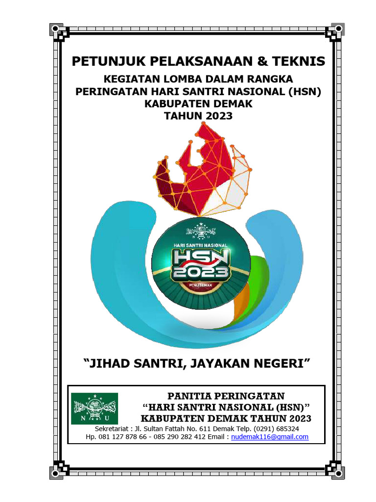 Petunjuk Lomba HSN 2023 Demak | PDF