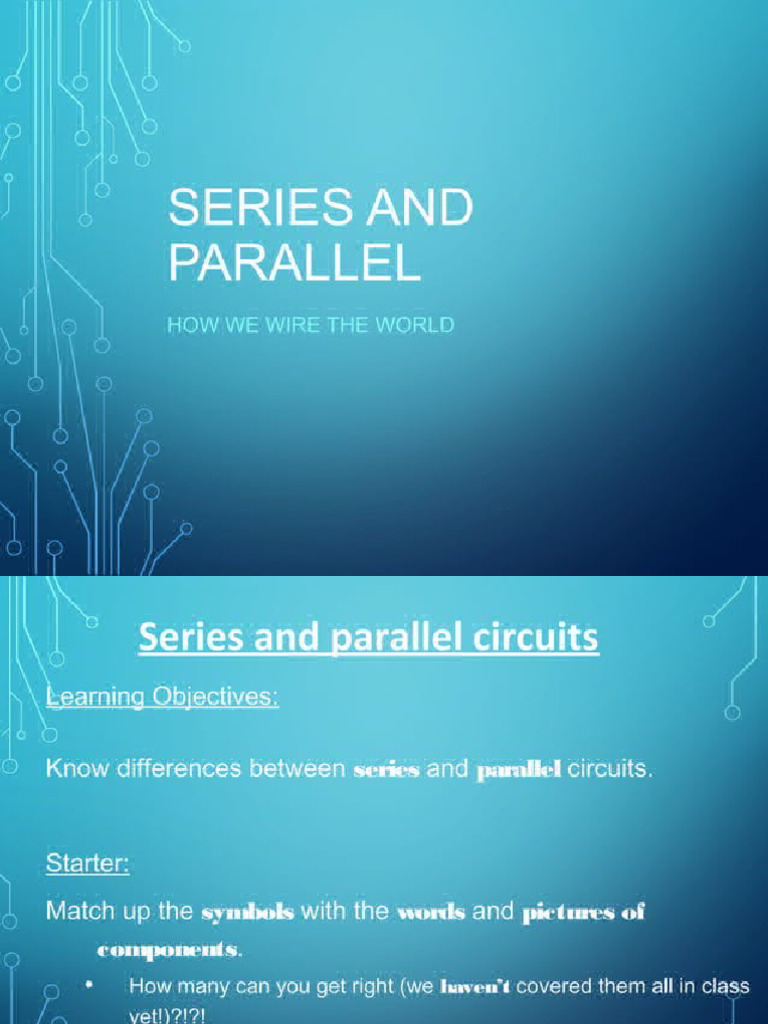 Series and Parallel | PDF