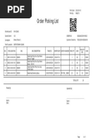 Warehouse Pick List Template | PDF | Logistics | Inventory