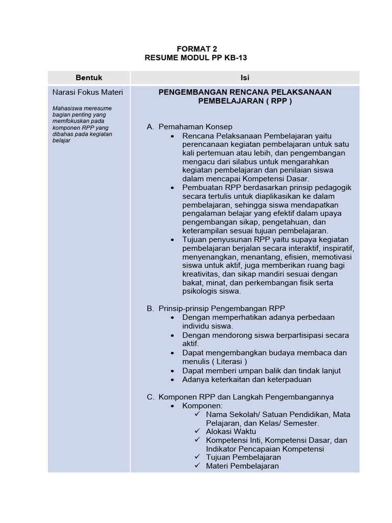Resume KB 13 Narasi | PDF