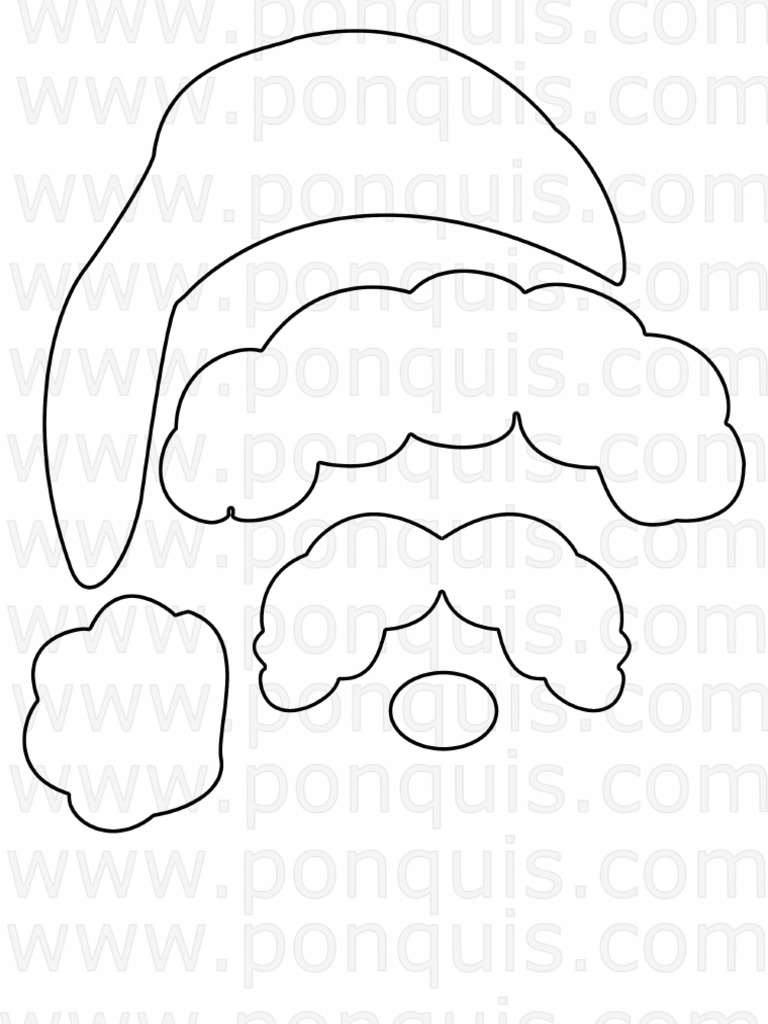 Moldes de Santa Claus para Descargar Gratis en PDF Et3 Santa1 | PDF