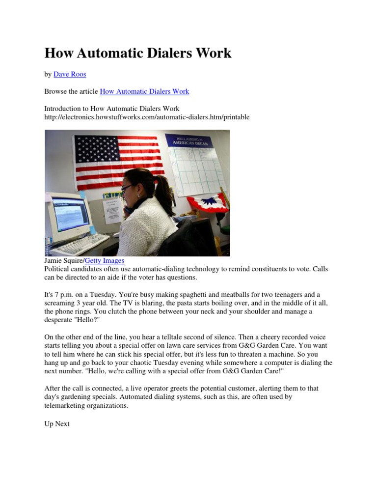 How Automatic Dialers Work | PDF | Interactive Voice Response | Networks