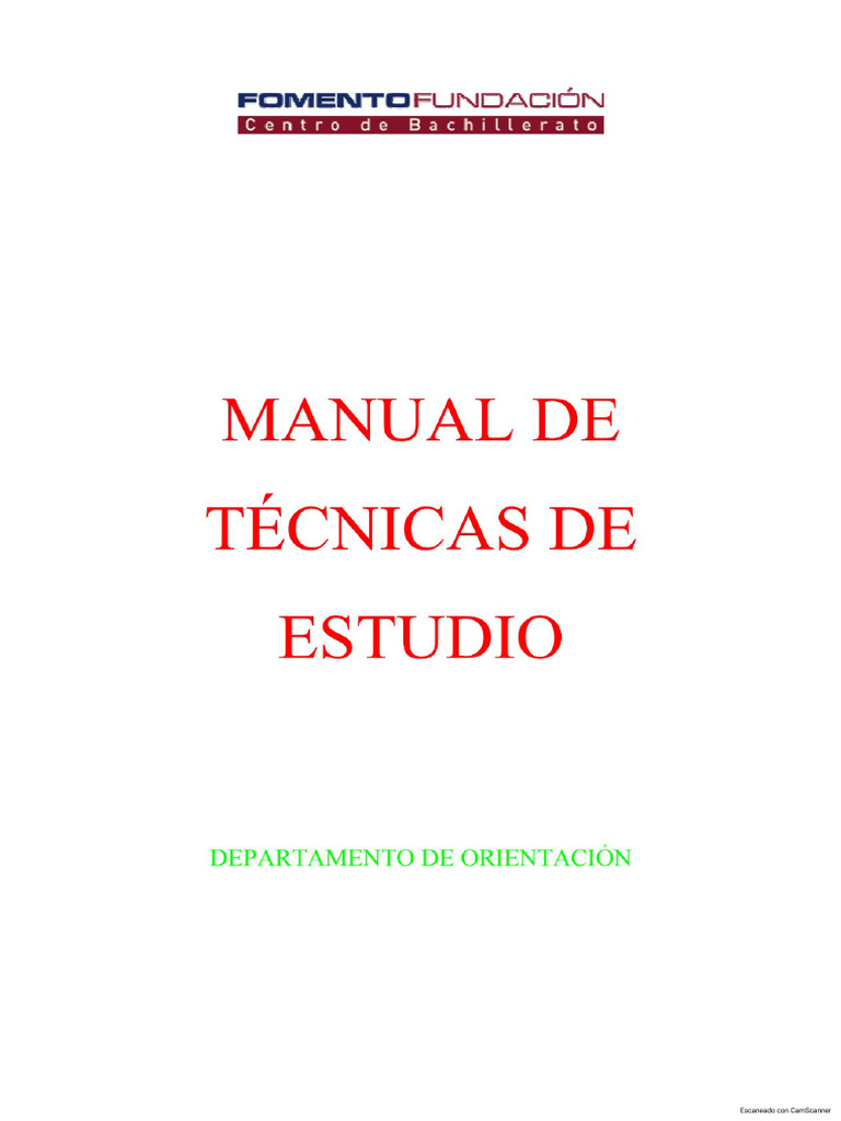 Tecnicas de Estudio | PDF