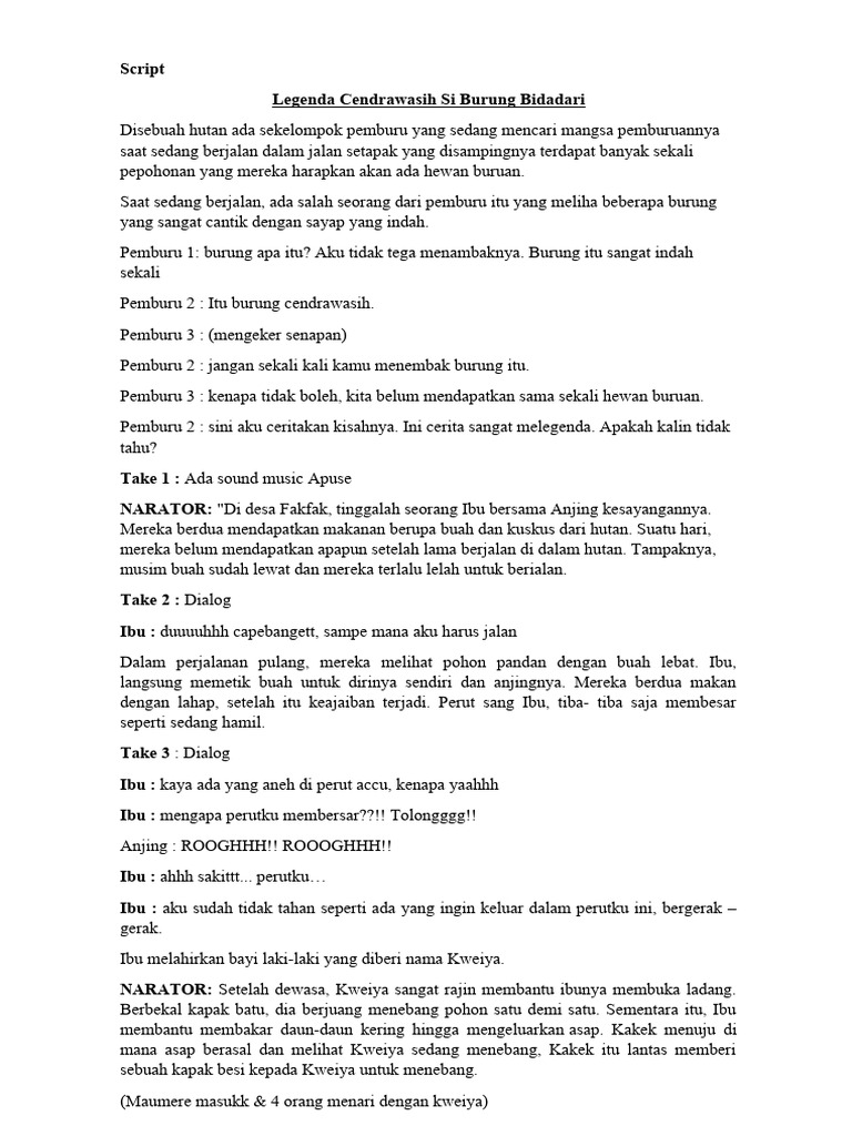 Script Cendrawasih | PDF