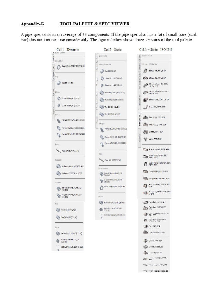 Appendix-G Tool Palette & Spec Viewer | PDF
