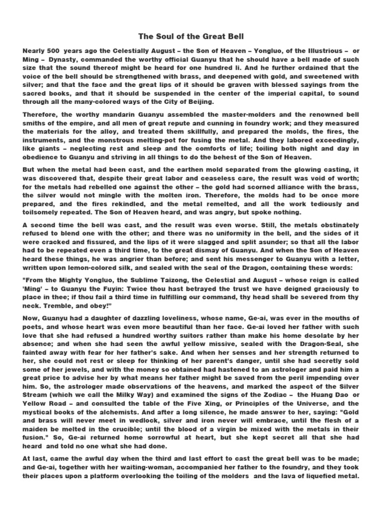 The Soul of The Great Bell | PDF | Religion & Spirituality