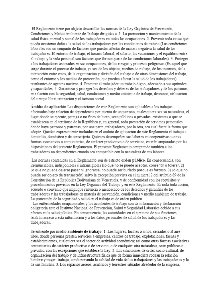 Reglamento De La Lopcymat Pdf