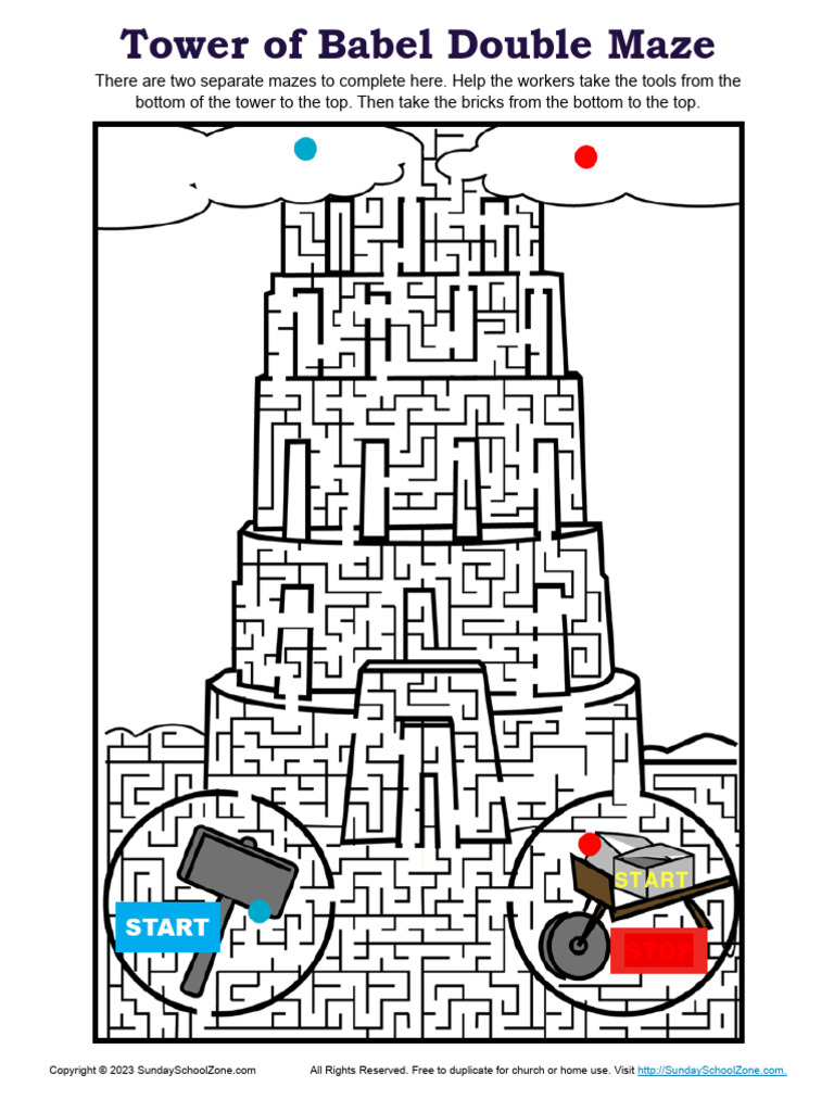 Tower of Babel Double Maze Game | PDF