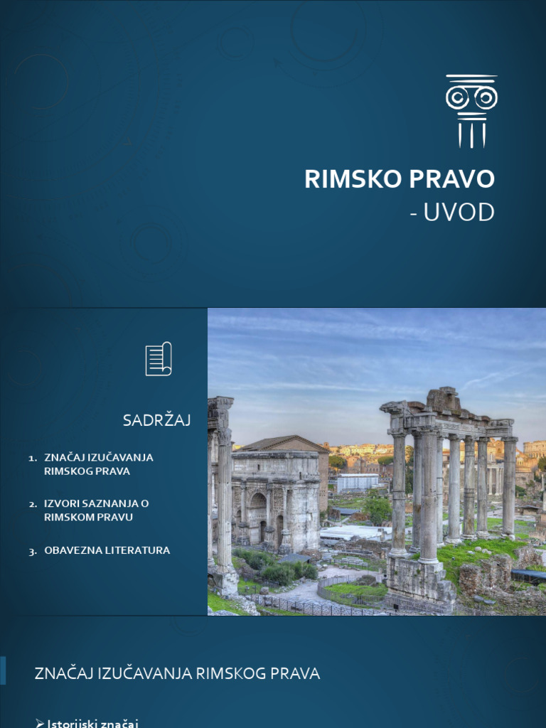 2020-03 - Rimsko Pravo - Predavanja - v1.0 | PDF