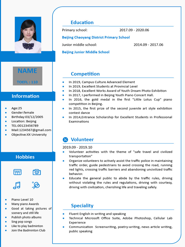 Blue Super CV | PDF
