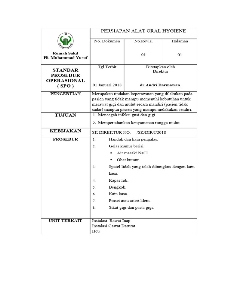 Spo Oral Hygiene-1 | PDF