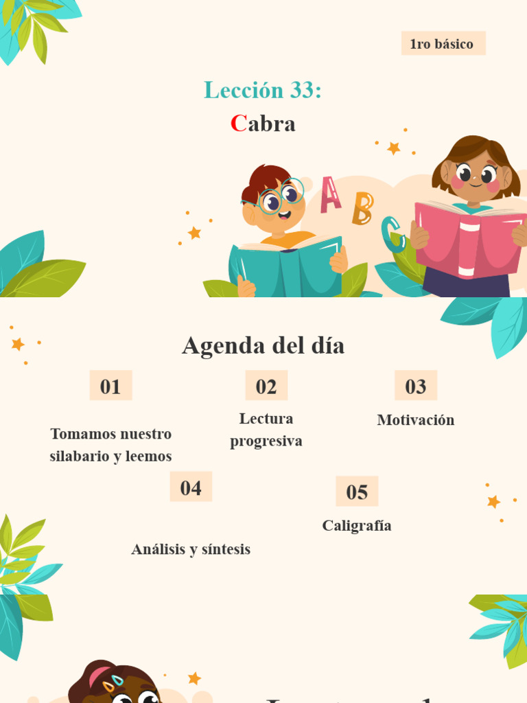 Día 1 Lección Cabra | PDF