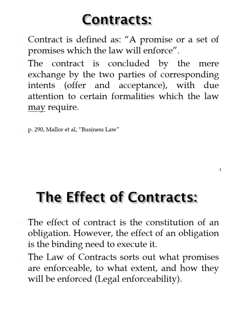 Business Law 2 Contracts | PDF | Law