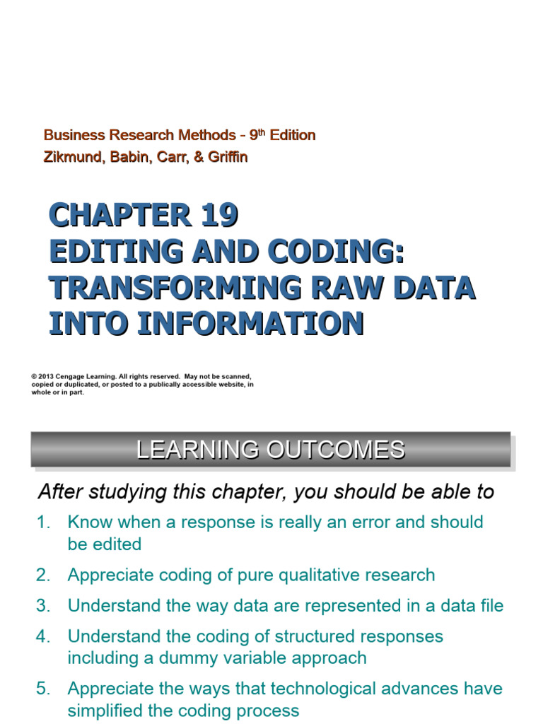 BRM - 9e - PPT - CH - 19 Student | PDF