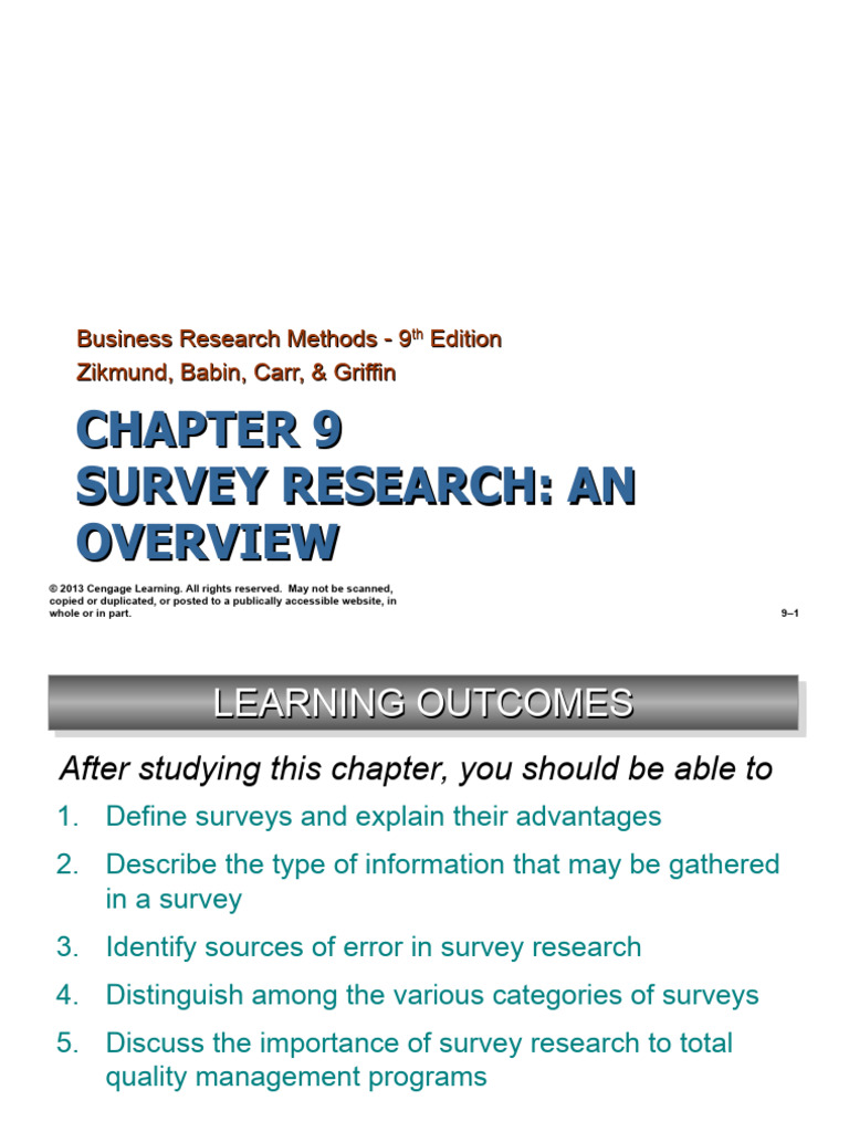 Overview of Survey Research Methods | PDF | Survey Methodology | Sampling (Statistics)
