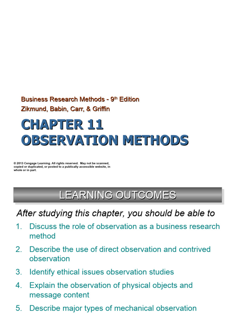 BRM_9e_PPT_Ch_11 student | PDF