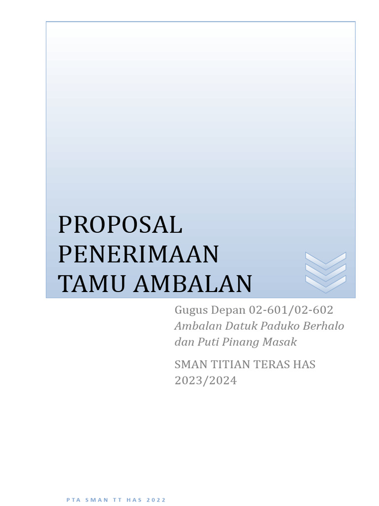 PROPOSAL PTA | PDF