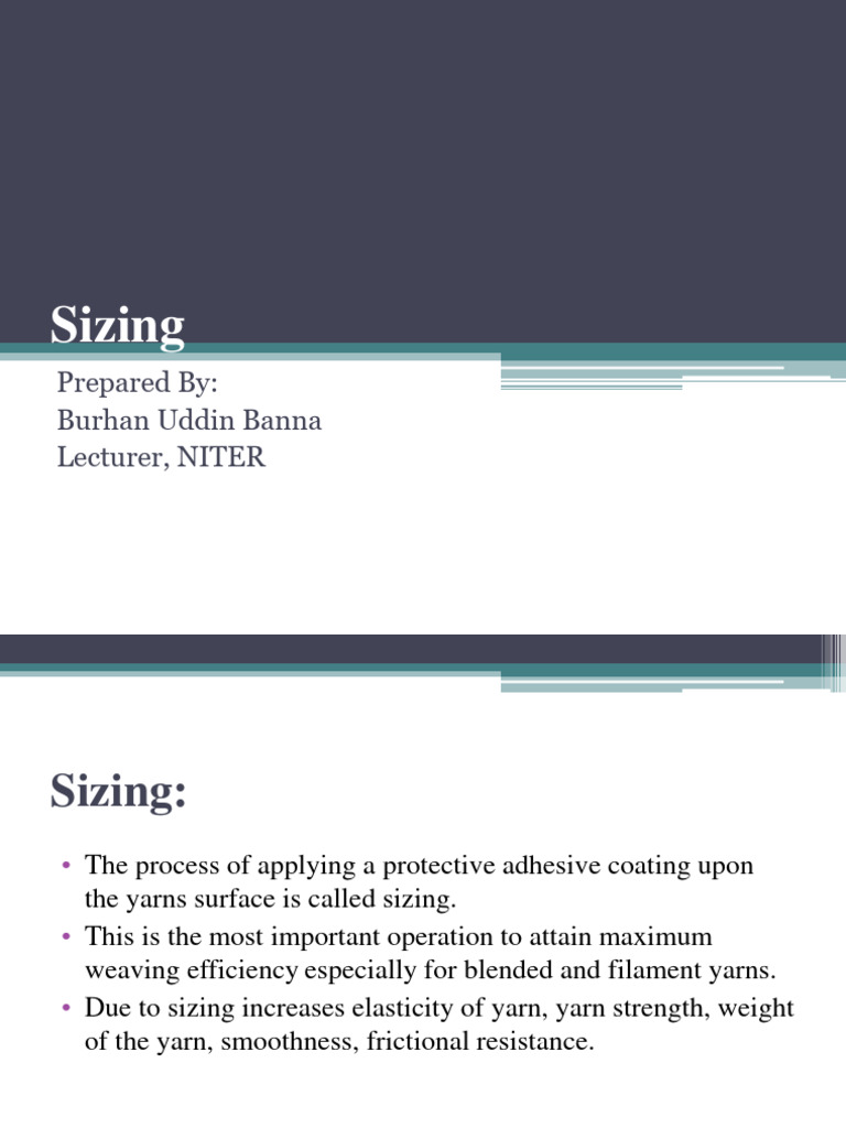 Sizing | PDF