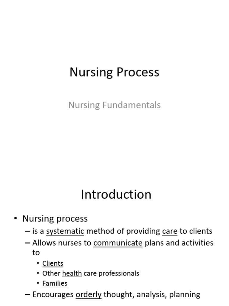 Nursing Process | PDF | Medical Diagnosis | Nursing