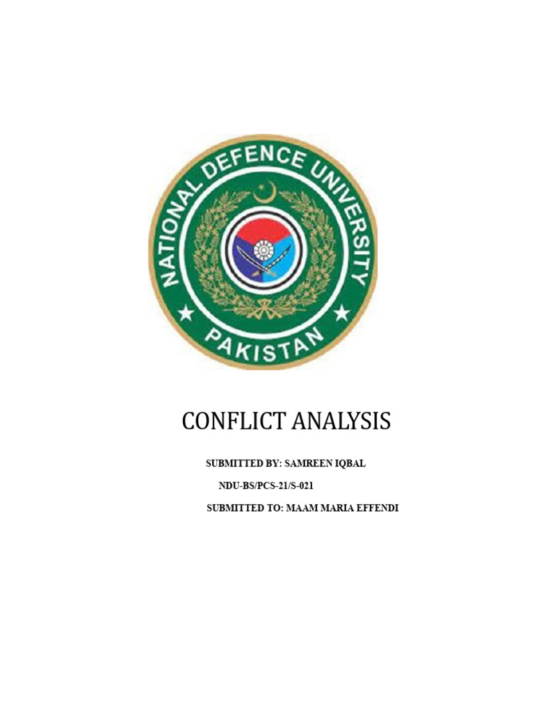 Conflict Analysis | PDF
