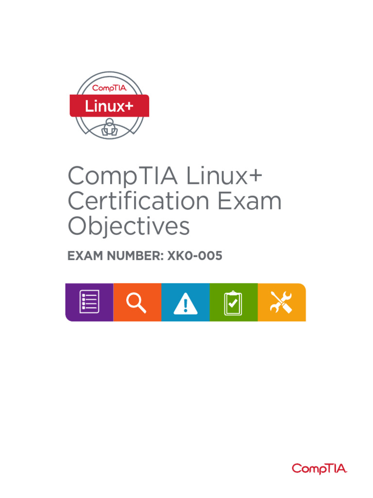 Comptia Linux Xk0 005 Exam Objectives (2 0) | Download Free PDF ...