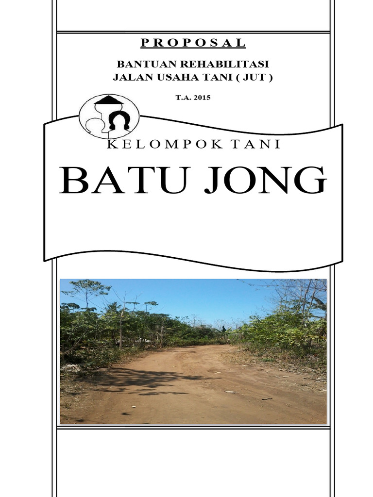 Cover Proposal JUT Poktan Batu Jong | PDF