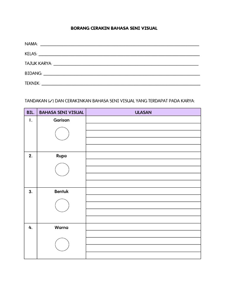 Borang Cerakin | PDF