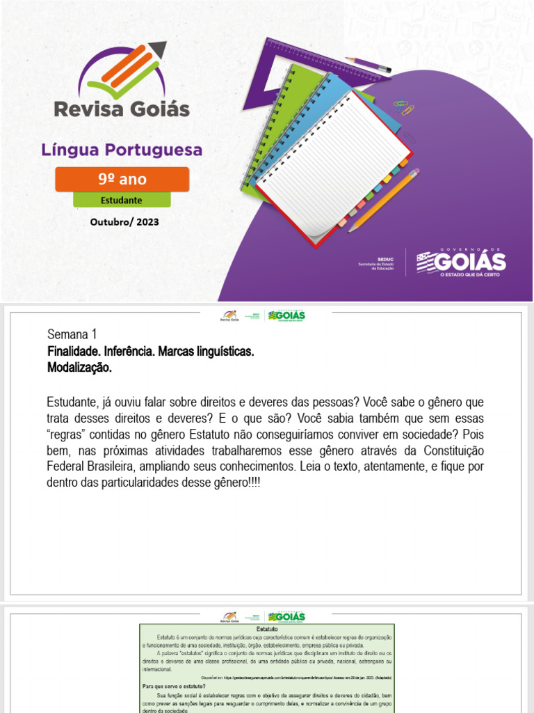Revisa Goiás 9º LP Outubro | PDF