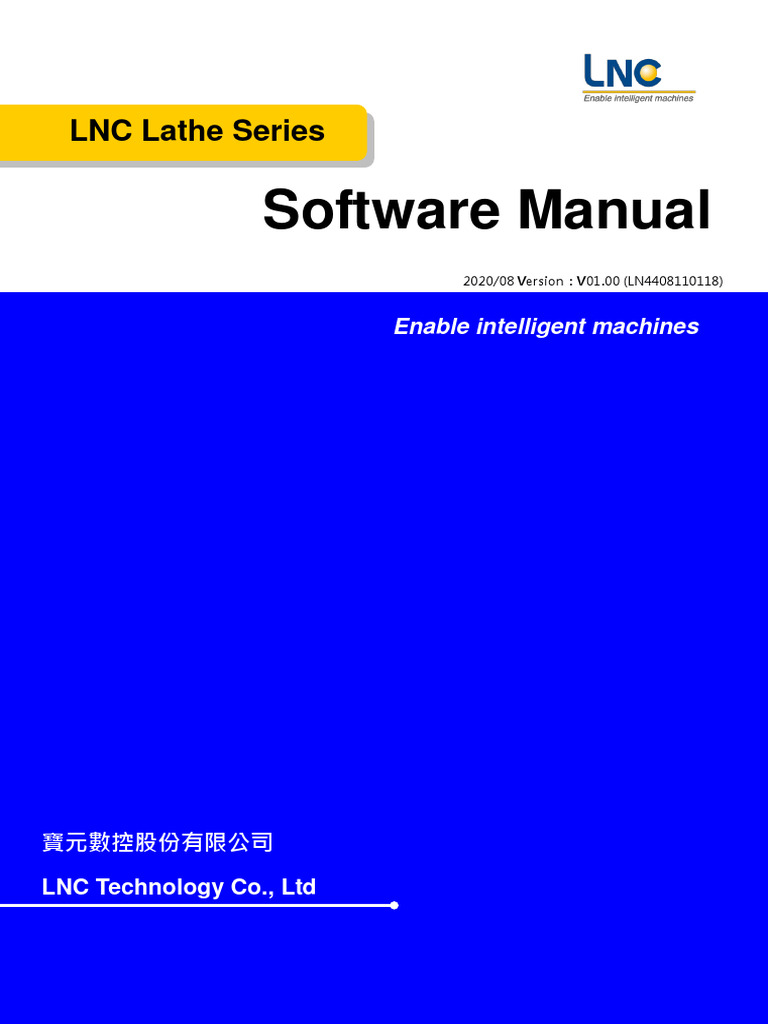 LNC-LATHE-Series Software Application Manual V01.004408110118 En-1 | PDF