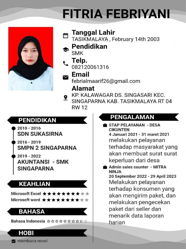 CV Fitri | PDF
